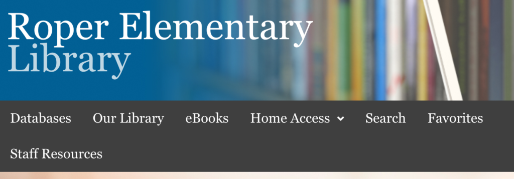 Digital Books at Home! – Roper Elementary Library